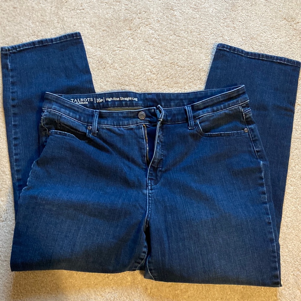 Talbots Flawless High-Rise Straight Leg Jeans - Size … - Gem